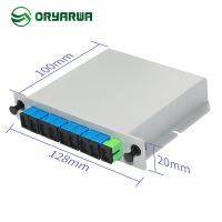 China SC UPC 1X8 Fiber Optic Cassette PLC Splitter ABS Material for sale