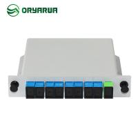 China SC UPC 1X8 Fiber Optic Cassette PLC Splitter ABS Material for sale