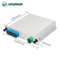 China 1x4 Casstte PLC Splitter Fiber Optic SC UPC Connector for sale