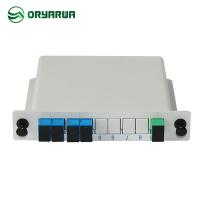 China 1x4 Casstte PLC Splitter Fiber Optic SC UPC Connector for sale