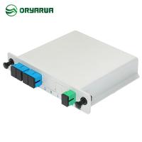 China 1x4 Casstte PLC Splitter Fiber Optic SC UPC Connector for sale