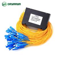 China SM MM Fiber Optic 1x32 Cassette PLC Splitter ABS Material for sale