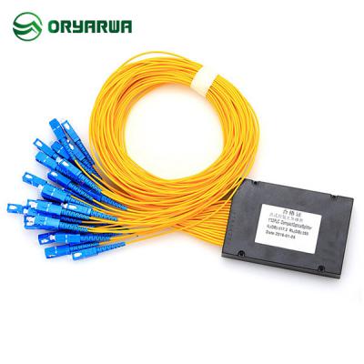 China SM MM Fiber Optic 1x32 Cassette PLC Splitter ABS Material for sale