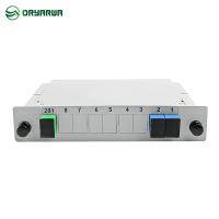 China SC UPC 1*2 Fiber Optic Cassette PLC Splitter In FTTX for sale