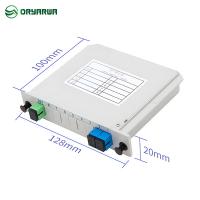China SC UPC 1*2 Fiber Optic Cassette PLC Splitter In FTTX for sale