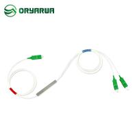 China 1x2 SC APC Fiber Optic Hydrel Fiber Cable Mini PLC Splitter Steel Tube for sale