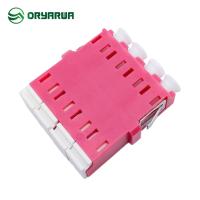 China IEC613000 LC Quad LC Fiber Optic Adaptor With Shutter for sale