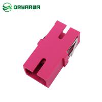 China ROHS Single Mode SC Fiber Optic Adapter Intagrated Molding for sale