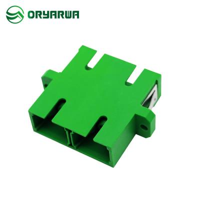 China Multimode APC Duplex SC Fiber Optic Adapter One Piece Design for sale