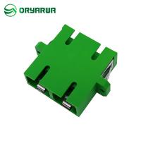 China Flange One Piece Molding SC Duplex Fiber Adapter Innner Shutter ISO9001 for sale