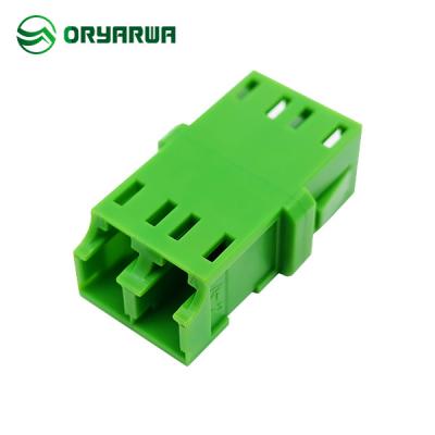 China RoHS 2 Ports LC APC Duplex Adapter Non Symmetrical Welded Type for sale