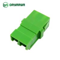 China RoHS 2 Ports LC APC Duplex Adapter Non Symmetrical Welded Type for sale