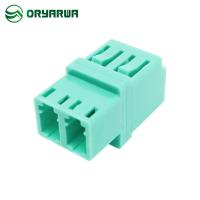 China Flangeless RJ45 LC Multimode Fiber Adapter Plastic Material ISO9001 for sale