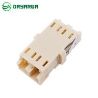 China Ultrasonic Welded Duplex LC Fiber Optic Adaptor With Flange / Flangeless for sale