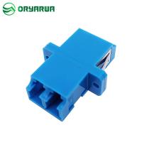 China ODM Crimping Housing LC Fiber Optic Adapter 2 port No Windows for sale