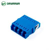 China MultiMode Quad UPC LC To LC Adapter Flangeless One Piece Type for sale