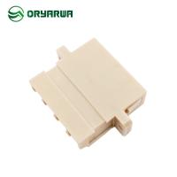 China Welded Asymmetric Structure LC Quad Fiber Optic Adaptor for sale