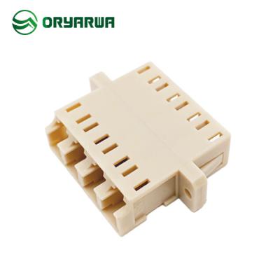 China Welded Asymmetric Structure LC Quad Fiber Optic Adaptor for sale