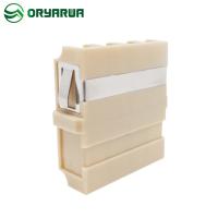 China Beige LC Quad Multimode Fiber Adapter Plastic Material Welded Injection for sale