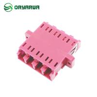 China IEC OM4 Welded Type LC Quad Optical Fiber Adaptor for sale