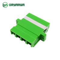 China Quad Welded Type LC Duplex Adapter Ceramic Sleeve For ODF Pigtail for sale