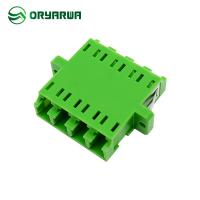 China Quad Welded Type LC Duplex Adapter Ceramic Sleeve For ODF Pigtail for sale