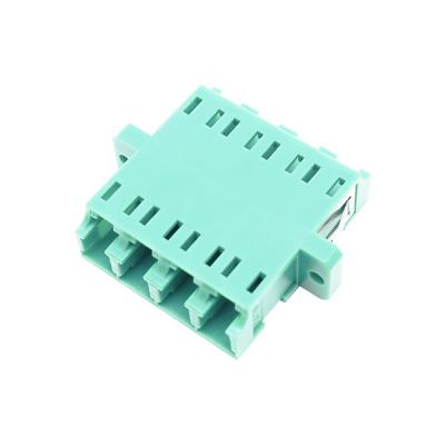 China Welded Type LC Quad MM SM Fiber Adapter For Data Center Cabling for sale