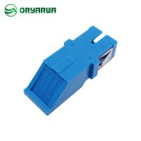 China Push In SC Simplex Fiber Optic Adapter Flange Flangeless With Shutter for sale