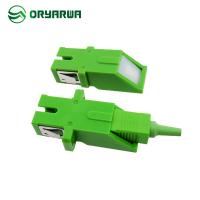 China ISO9001 Simplex SC To SC Fiber Optic Adapter Telecom Grade With Inner Shutter for sale