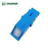 China Push In SC Simplex Fiber Optic Adapter Flange Flangeless With Shutter for sale
