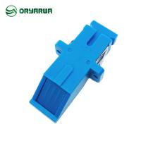 China Flange Inner Shutter SC Fiber Optic Adapter Push In Type RoHS Approved for sale