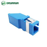 China Flange Inner Shutter SC Fiber Optic Adapter Push In Type RoHS Approved for sale