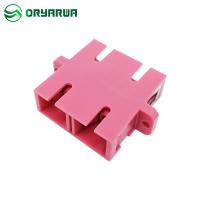 China Flange Welded Type Duplex SC Adapter Single Mode For FTTC FTTB for sale