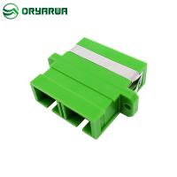 China Flange Welding Formed SC APC Adapter CATV Duplex SC Fiber Coupler for sale