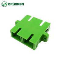 China Flange Welding Formed SC APC Adapter CATV Duplex SC Fiber Coupler for sale