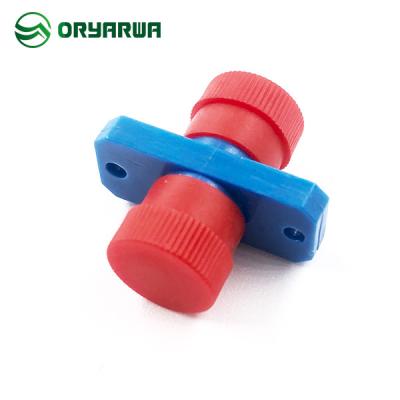 China ISO9001 Flange FC To FC Fiber Optic Adapter Simplex Plastic Housing for sale
