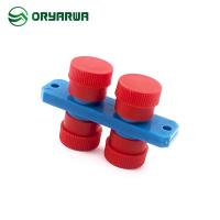 China Flange Plastic Housing Duplex FC Fiber Optic Adapter Multimode for sale