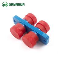 China Flange Plastic Housing Duplex FC Fiber Optic Adapter Multimode for sale