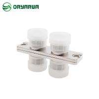 China Flange Metal FC Fiber Coupler Low Insertion Loss Duplex Fiber Optic Adapter for sale