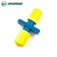 China Simplex ST To ST Fiber Optic Adapter Single Mode 5.9N Plastic Housing for sale