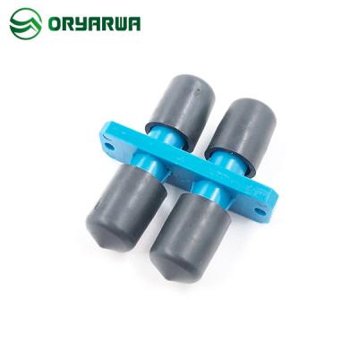 China IEC Standard ST Fiber Cable Coupler Duplex Flange Plastic Material for sale