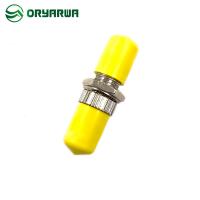 China Simplex ST To ST Fiber Coupler Multimode Flangeless Metal Housing for sale