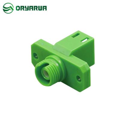 China LC To FC Plastic Fiber Optic Hybrid Adapter Green Color for sale