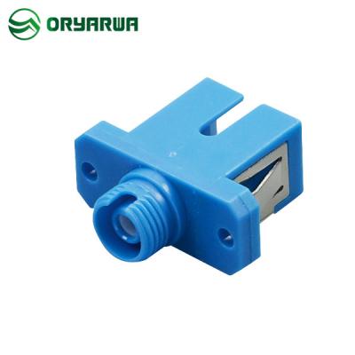 China SC To FC Simplex Hybrid Fiber Adapter Blue Color for sale