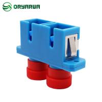 China IEC Duplex Plastic Housing SC To FC Fiber Adapter Hybrid Ceramic Sleeve for sale
