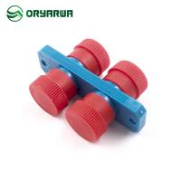 China Flange Plastic Housing Duplex FC Fiber Optic Adapter Multimode for sale