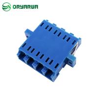 China MultiMode Quad UPC LC To LC Adapter Flangeless One Piece Type for sale