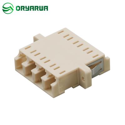 China One Piece Molding Quad LC Fiber Optic Adapter Multimode Flangeless for sale
