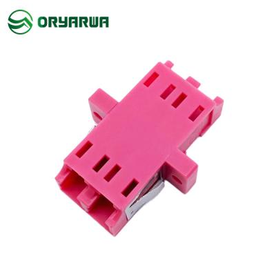 China IEC61754-20-2012 One Piece Mould LC Duplex Fiber Optic Adaptor With Flange for sale