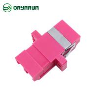 China IEC61754-20-2012 One Piece Mould LC Duplex Fiber Optic Adaptor With Flange for sale